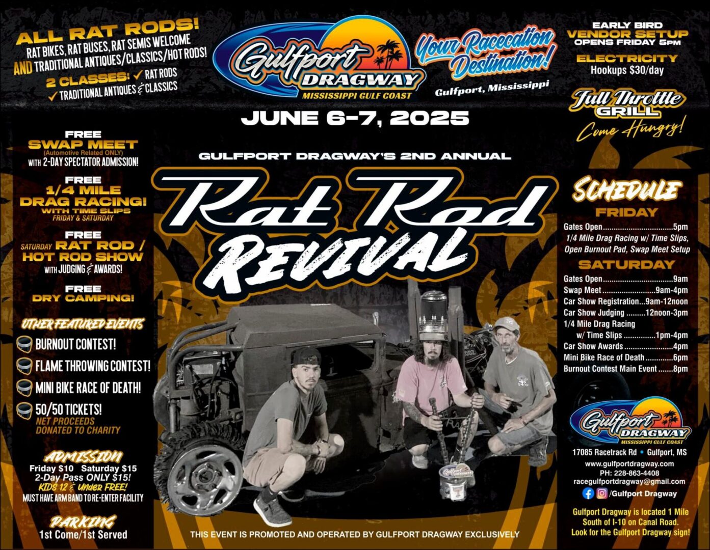 Rat Rod Revival THIS FRIDAY AND SATURDAY at Gulfport Dragway June 6-7 ...