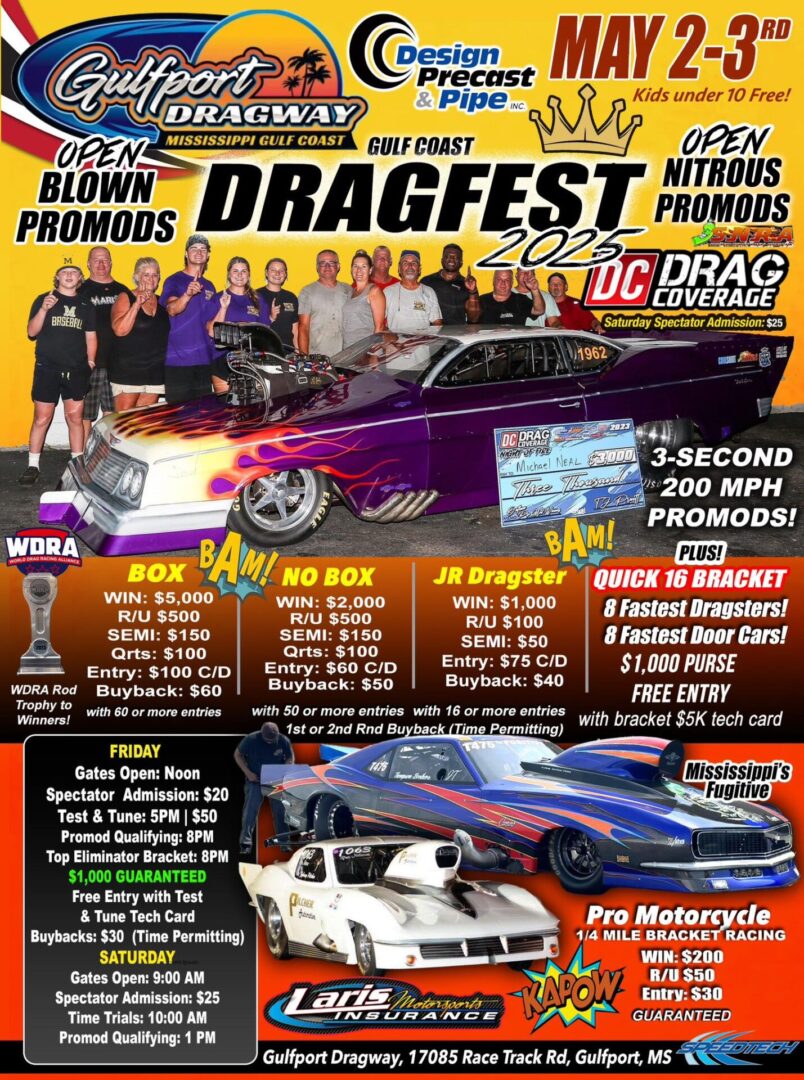 FLYER DROP for the Inaugural DragCoverage Gulf Coast Drag Fest ...