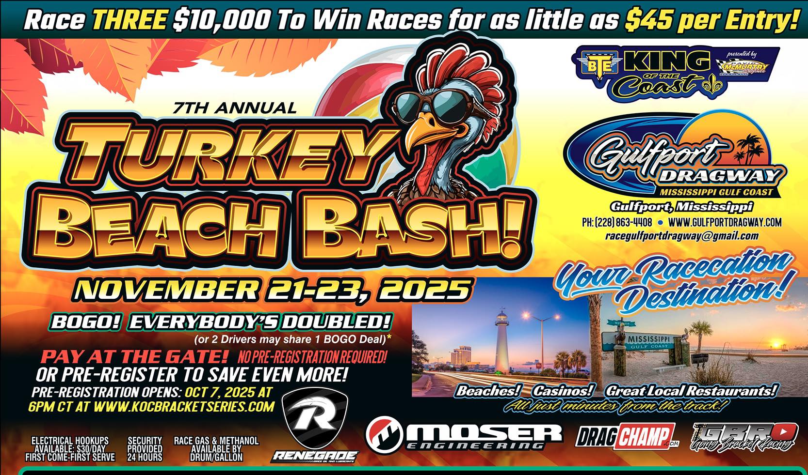 7th Annual Gulfport Dragway’s Turkey Beach Bash Nov 21-23 ...