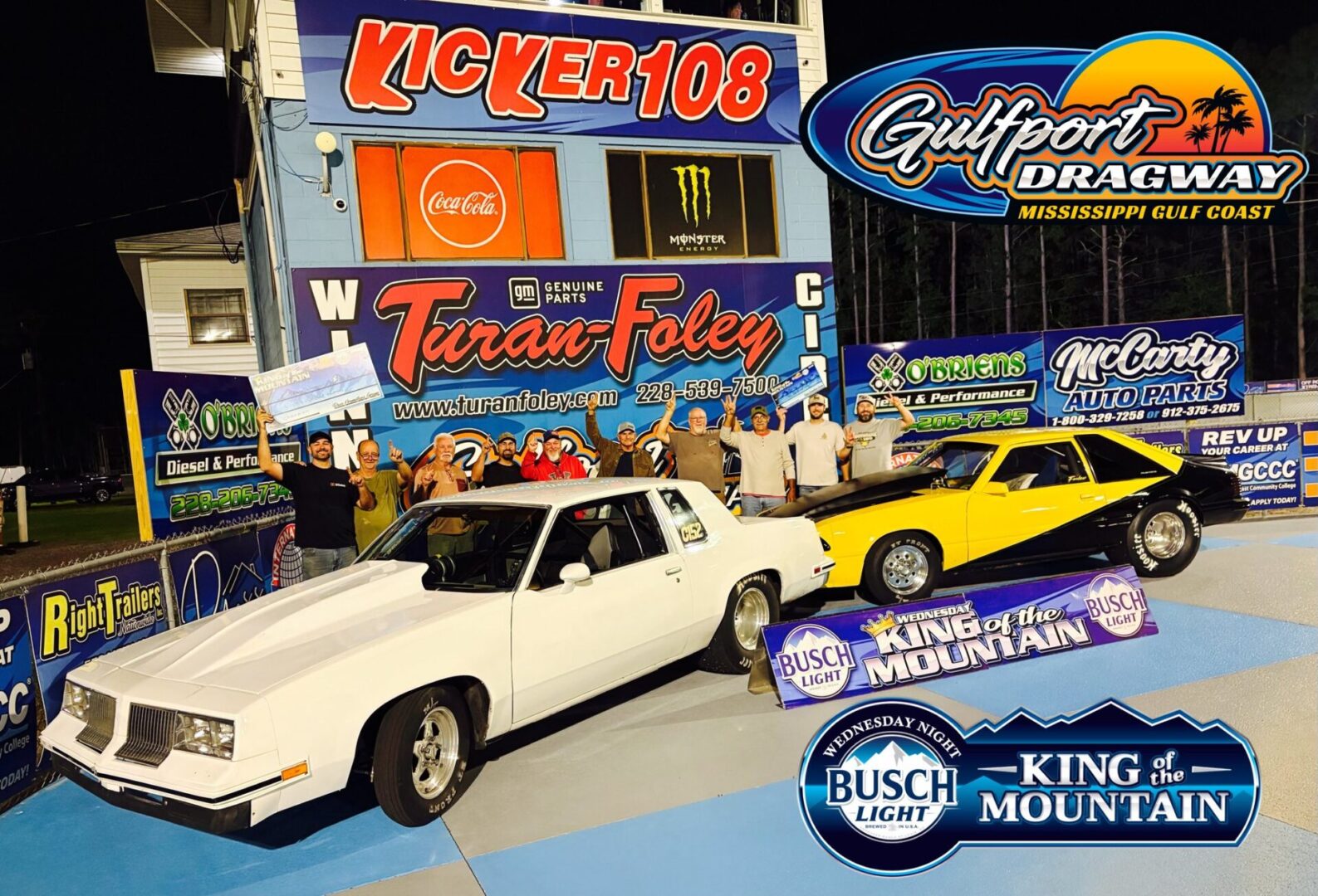 April 8 Wednesday Night Busch Light King of the Mountain Race Results ...